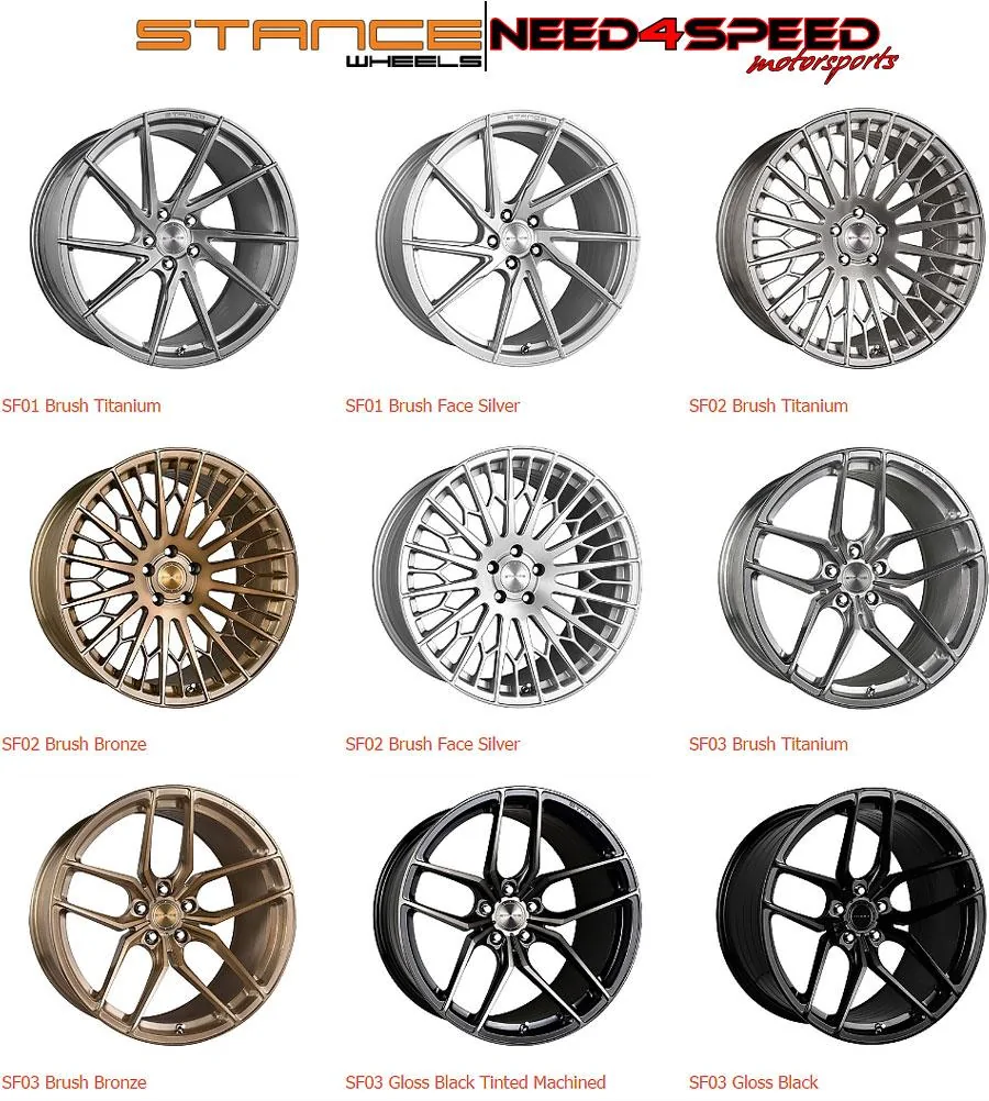 Authorized Stance Wheels Dealer: SF01 SF03 SF04 SC1 SC8 SC6 SC5 SC9 for ...