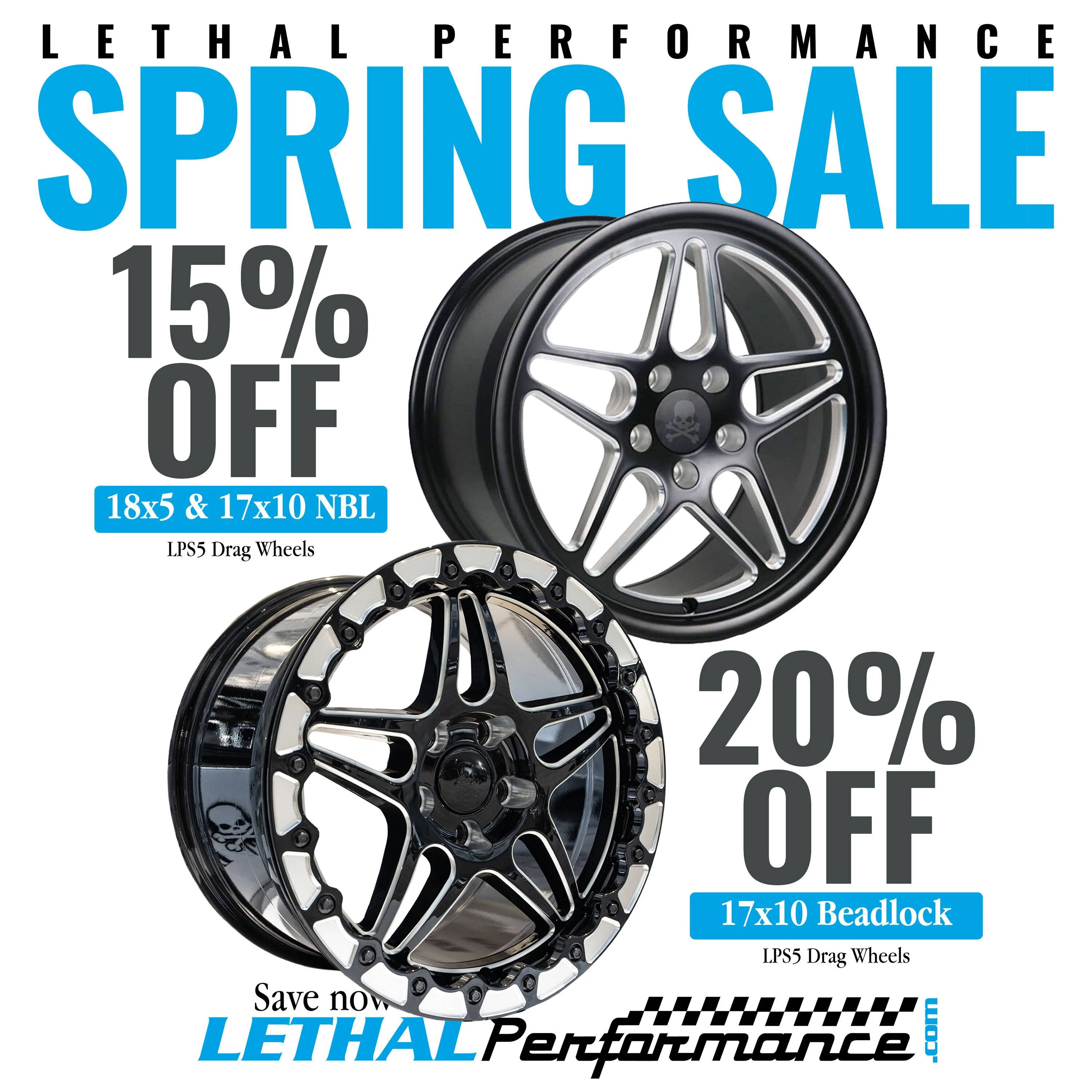 Lethal Performance LPS5 Drag Wheels on SALE!! | 2015+ S550 Mustang ...