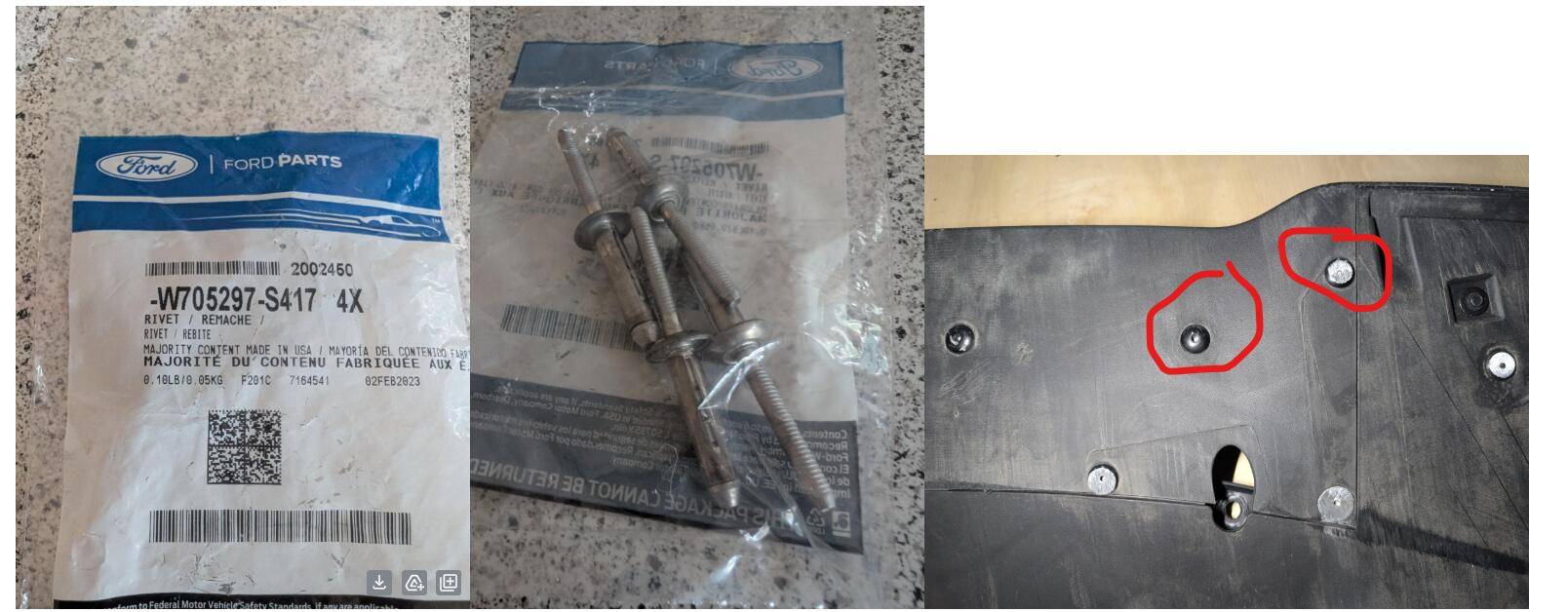 GT350R Splitter Rivets - Options | 2015+ S550 Mustang Forum (GT ...