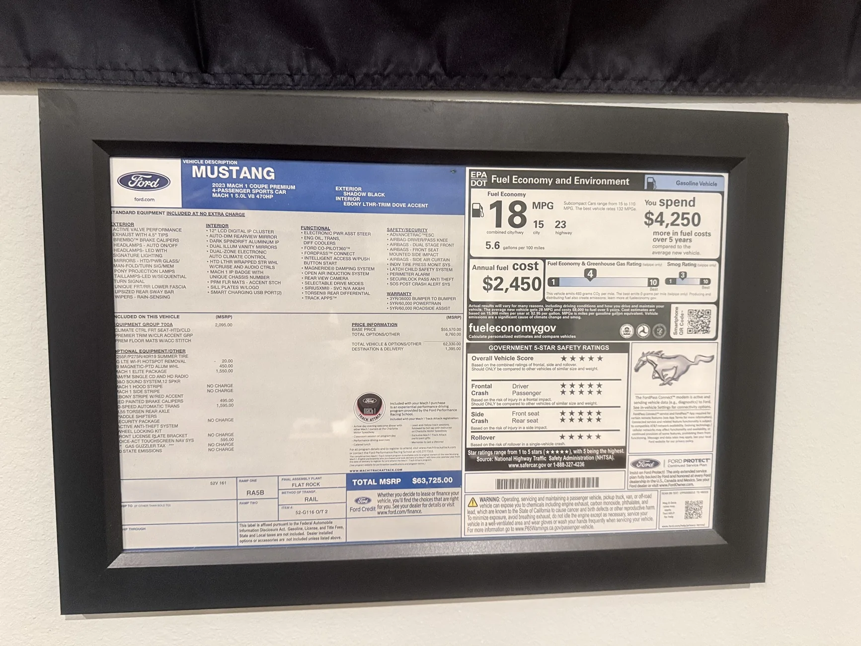 Anyone got a photo of their window sticker from Ford Show Parts? | 2015 ...